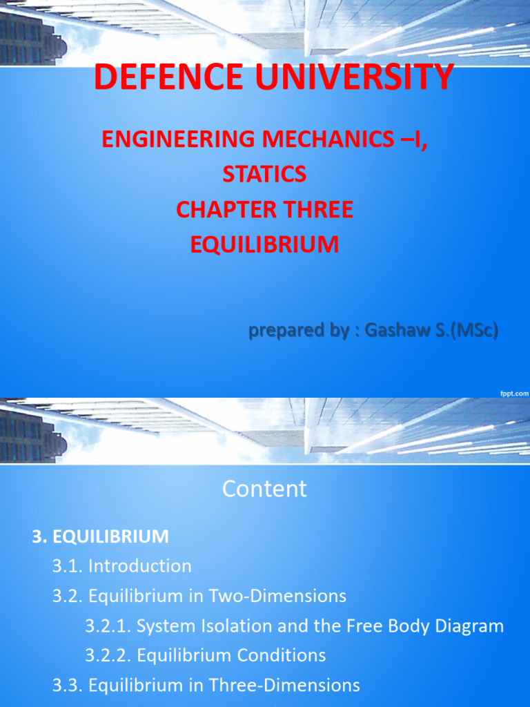 Chapter 3 Equilibrium | PDF