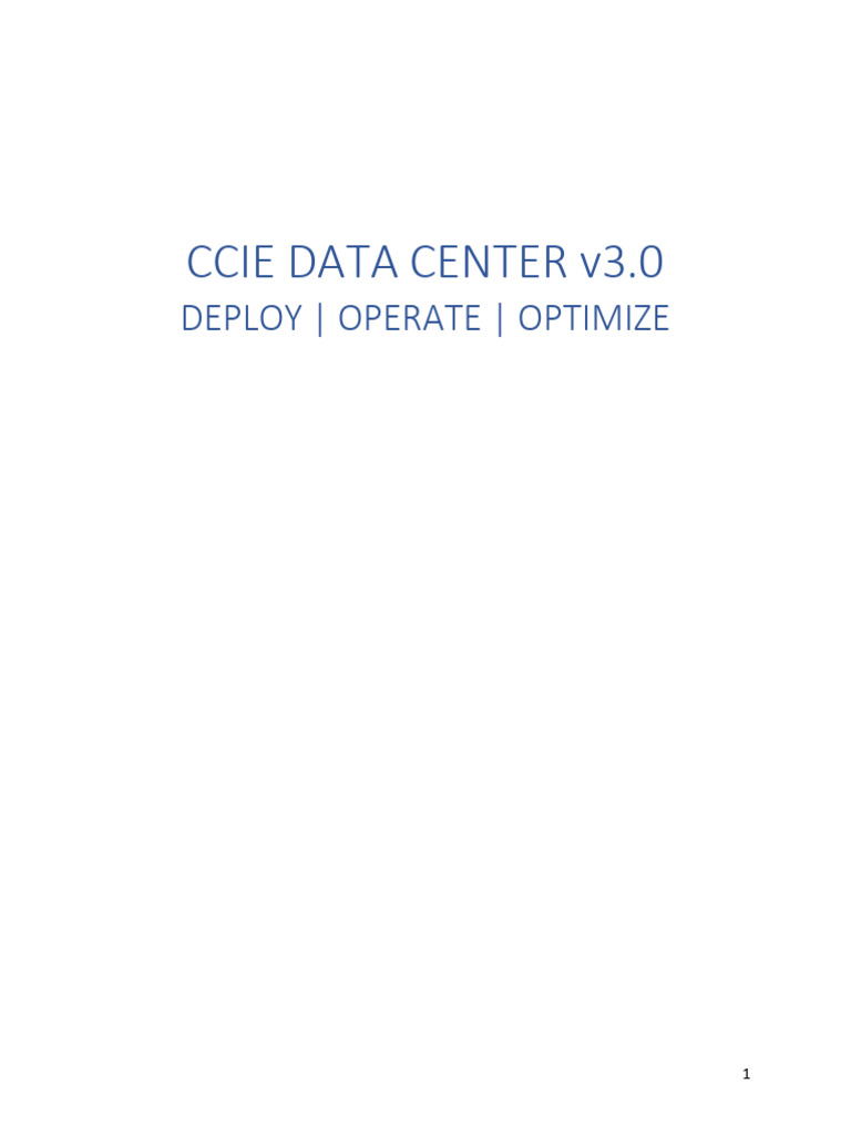 Real Ccie Data Center Lab Workbook v3.0 | PDF Real Ccie Data Center Lab Workbook v3.0 | PDF