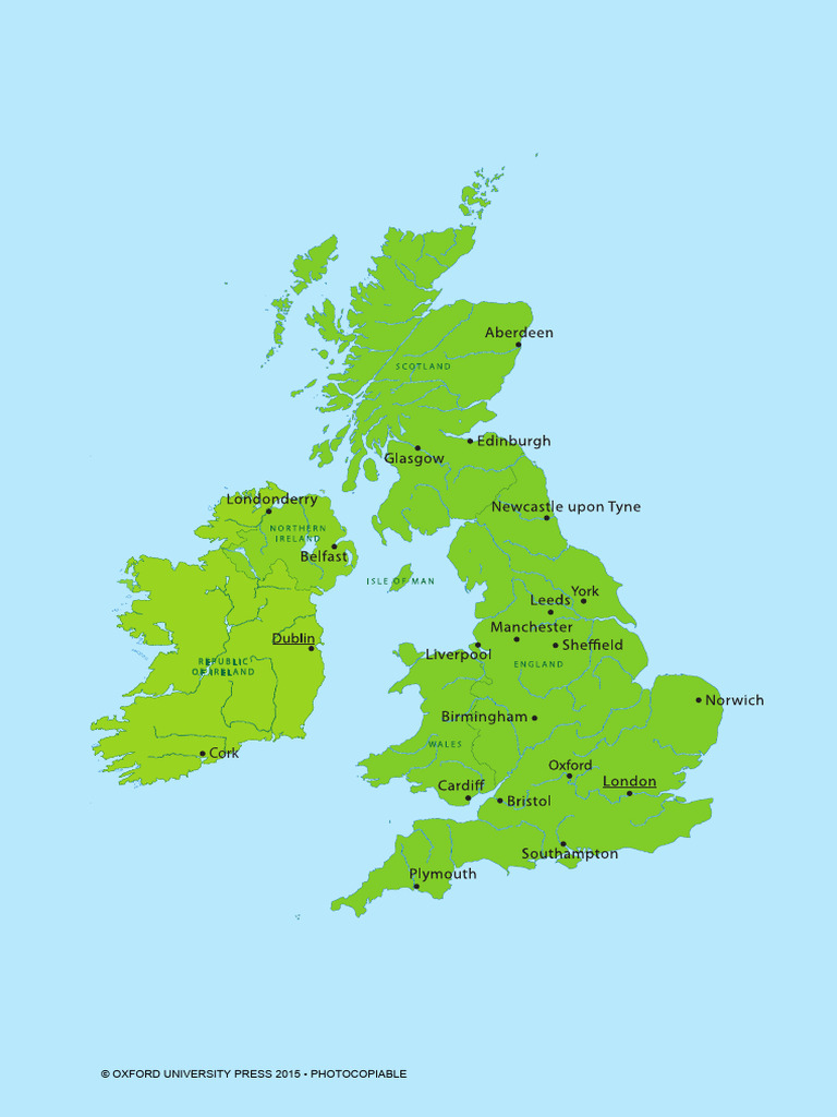 Uk and Ireland Map Worksheets | PDF