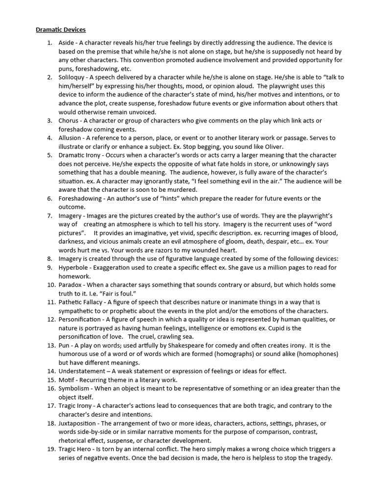 Dramatic Devices | PDF