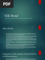 Silk Road Summary, Explanation, Word Meanings Class 11 | PDF | English Grammar | English Language