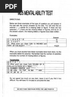 MD5 Mental Ability Test Answer Sheet | PDF | Semiotics | Linguistics