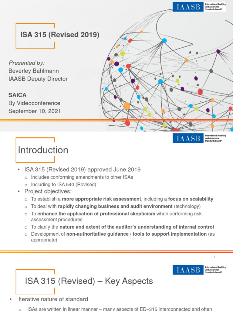 IAASB ISA 315 Revised 2019 | PDF | Internal Control | Risk