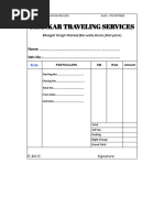 Cab Booking Form | PDF