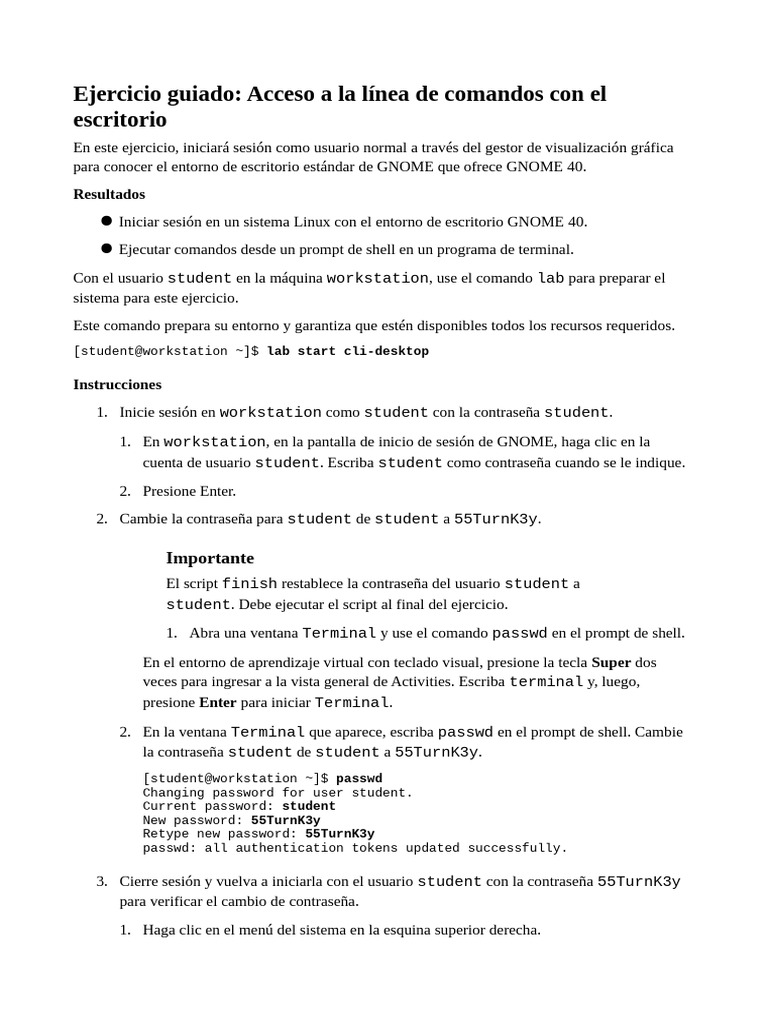 Ejercicio - Guiado2 - 4 - V 9 | PDF | Interfaz de línea de comando | Contraseña