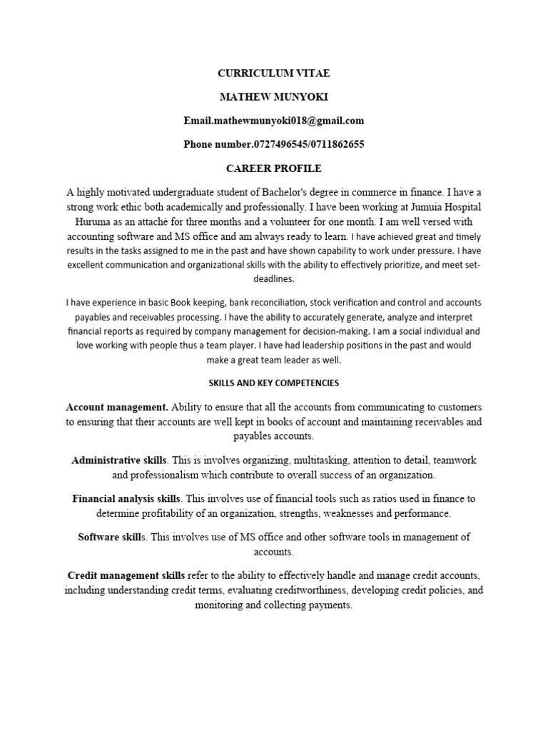 Curriculum vita-WPS Office | PDF