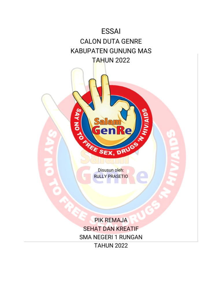 ESSAI GENRE RULLY Baru Edt | PDF | Pengembangan Diri