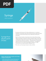 Parts of Syringe | PDF | Syringe | Injection (Medicine)
