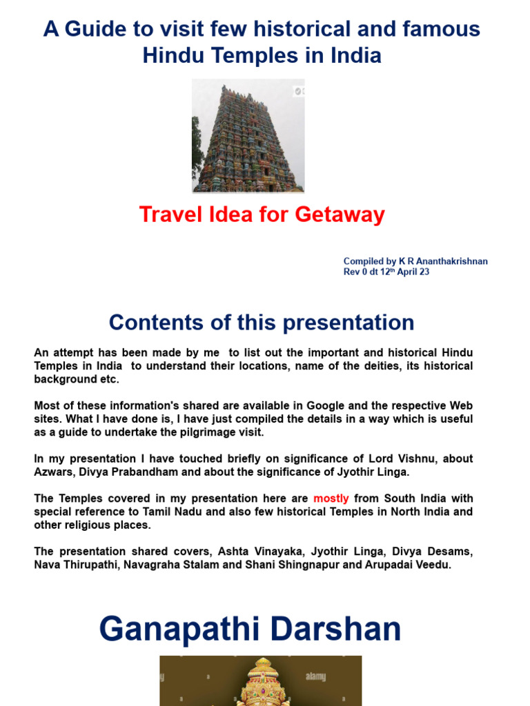 A Guide To Temple Visits. | Download Free PDF | Vishnu | Planets In ...