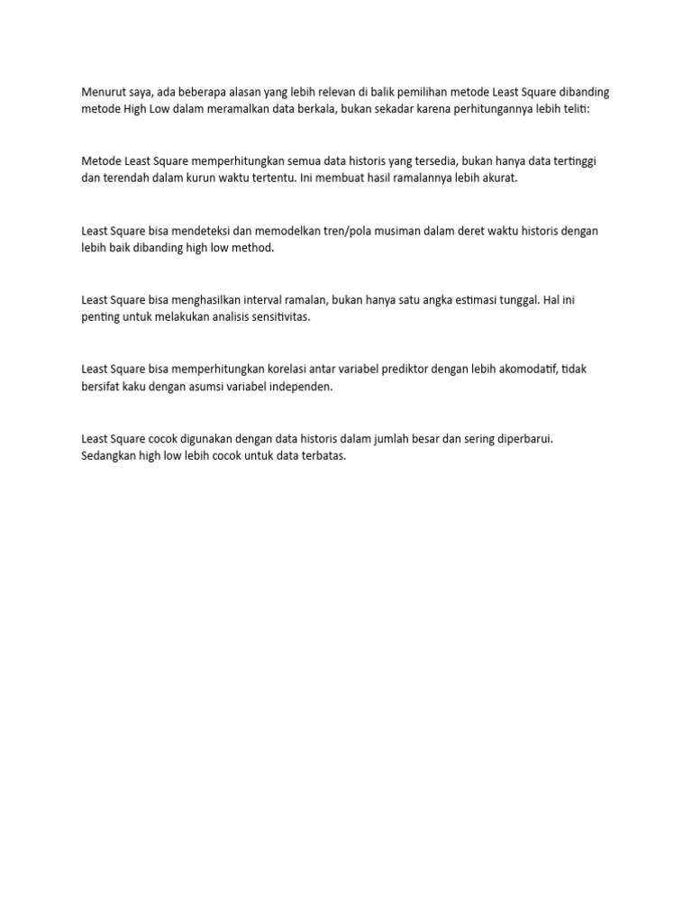 Metode Least Square Pdf Metode And Bahan Ajar Komputer