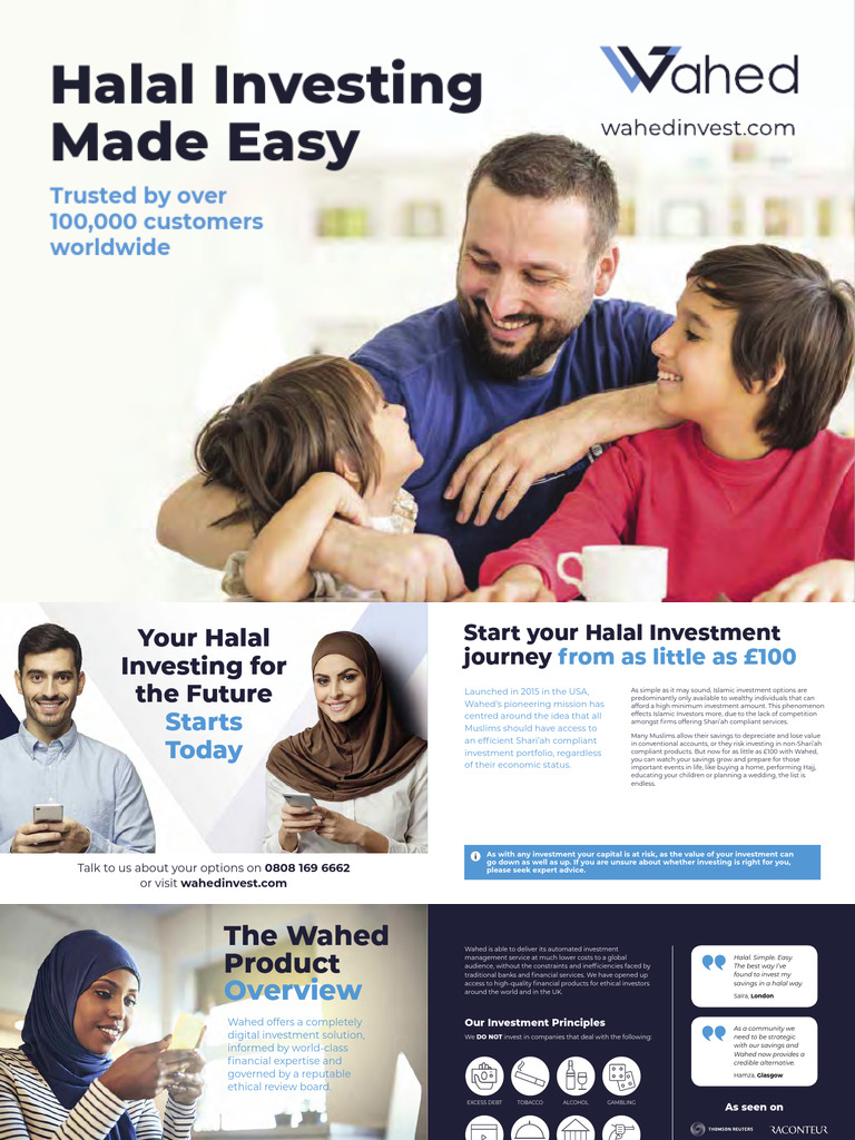 Client-Prospectus Wahed Accounts | PDF | Pension | Investing