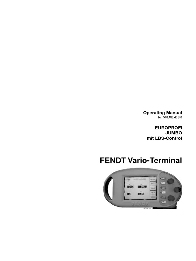FENDT Vario-Terminal | PDF | Tractor | Manufactured Goods