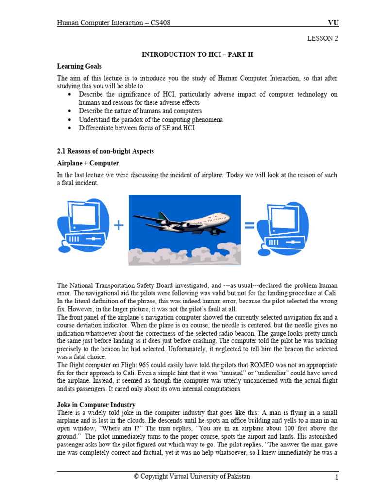 Lesson 02 | PDF | Human–Computer Interaction | Software