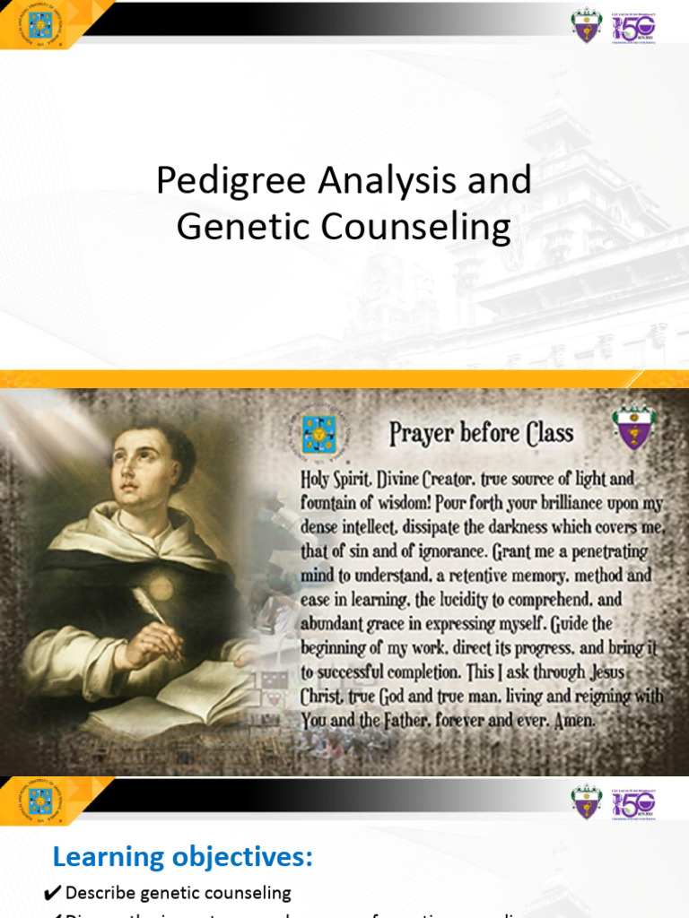 Lesson 9 Pedigree And Genetic Counseling 1 Pptx 2 Pdf