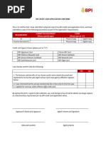 BPI Card Delivery Authorization Form | PDF | Credit Card