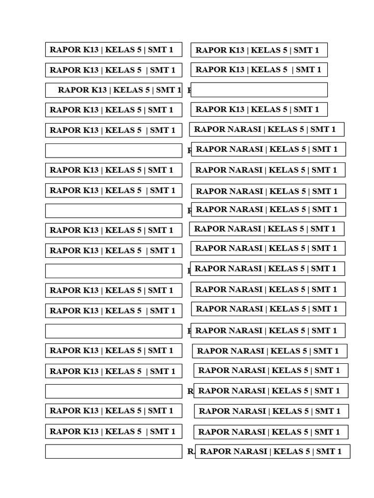 Label Kelas 5 | PDF | Bisnis | Komputer