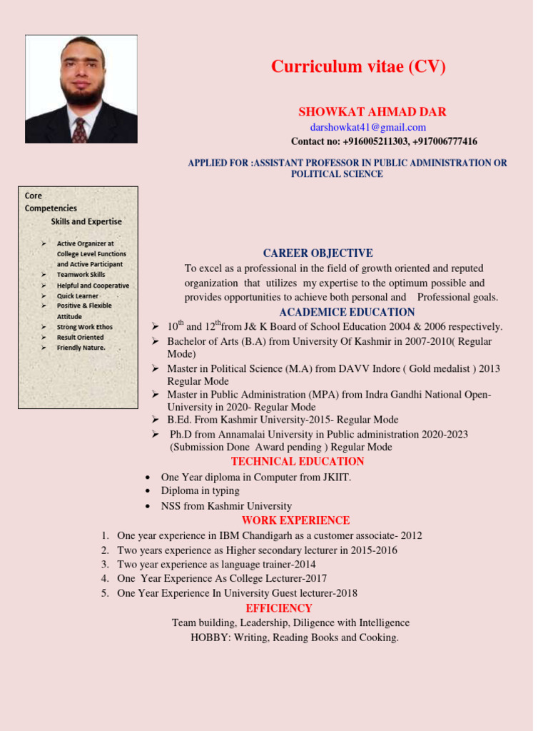 Showkat Resume Final 2024 | PDF