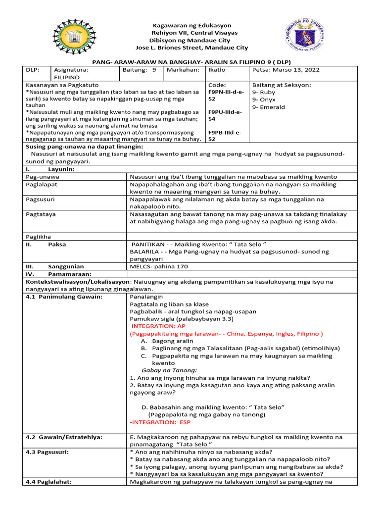 LESSON PLAN WEEK 5 | PDF