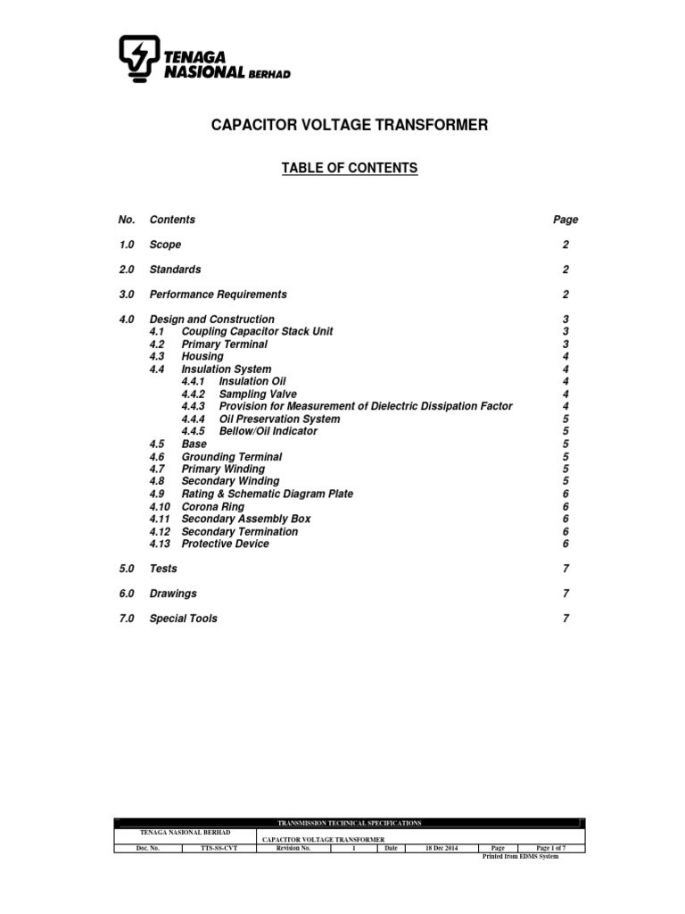 Capacitor Voltage Transformer | PDF | Capacitor | Transformer