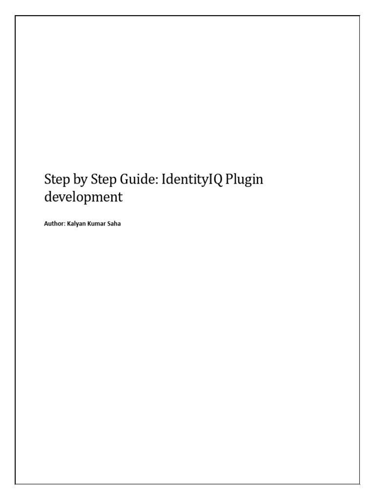 IdentityIQ Plugin Development Guide | PDF | Java Script | Angular Js