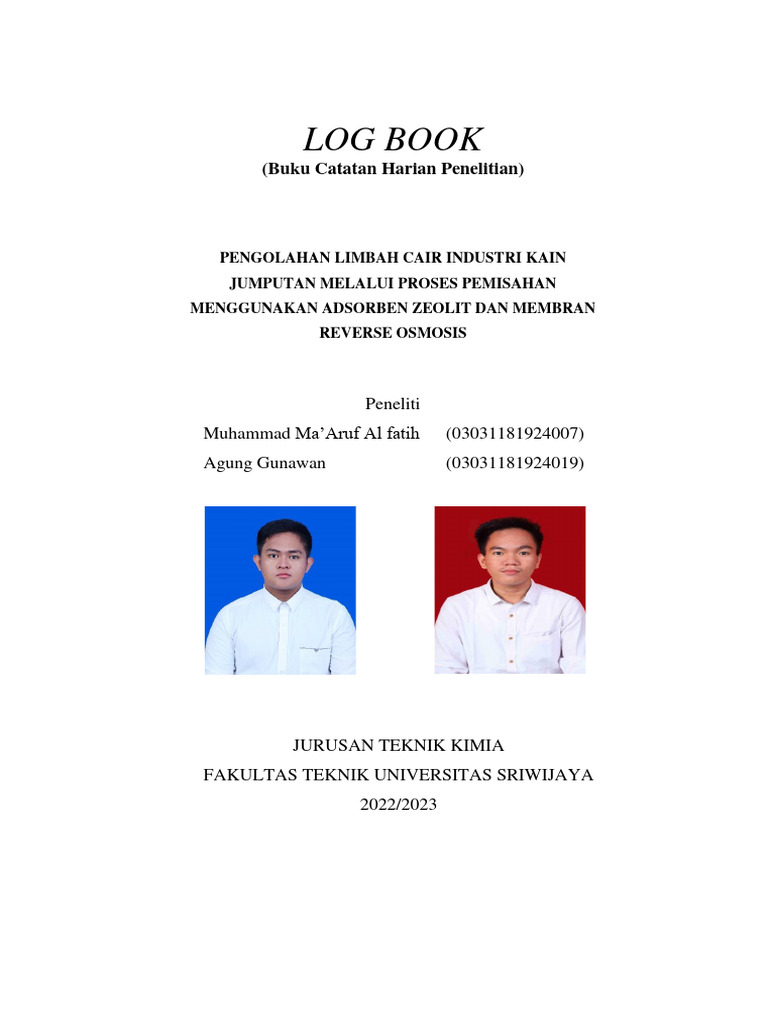 Logbook Penelitian | PDF