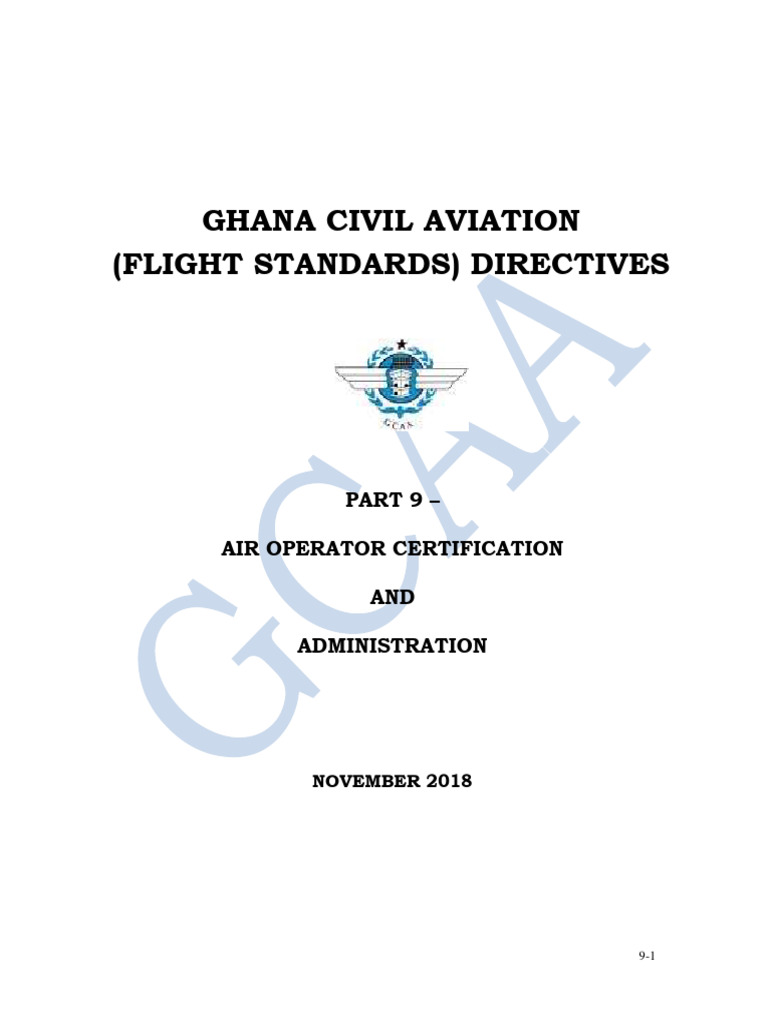 Part 9 Air Operator Certification Administration | PDF | Instrument Flight Rules | Dangerous Goods