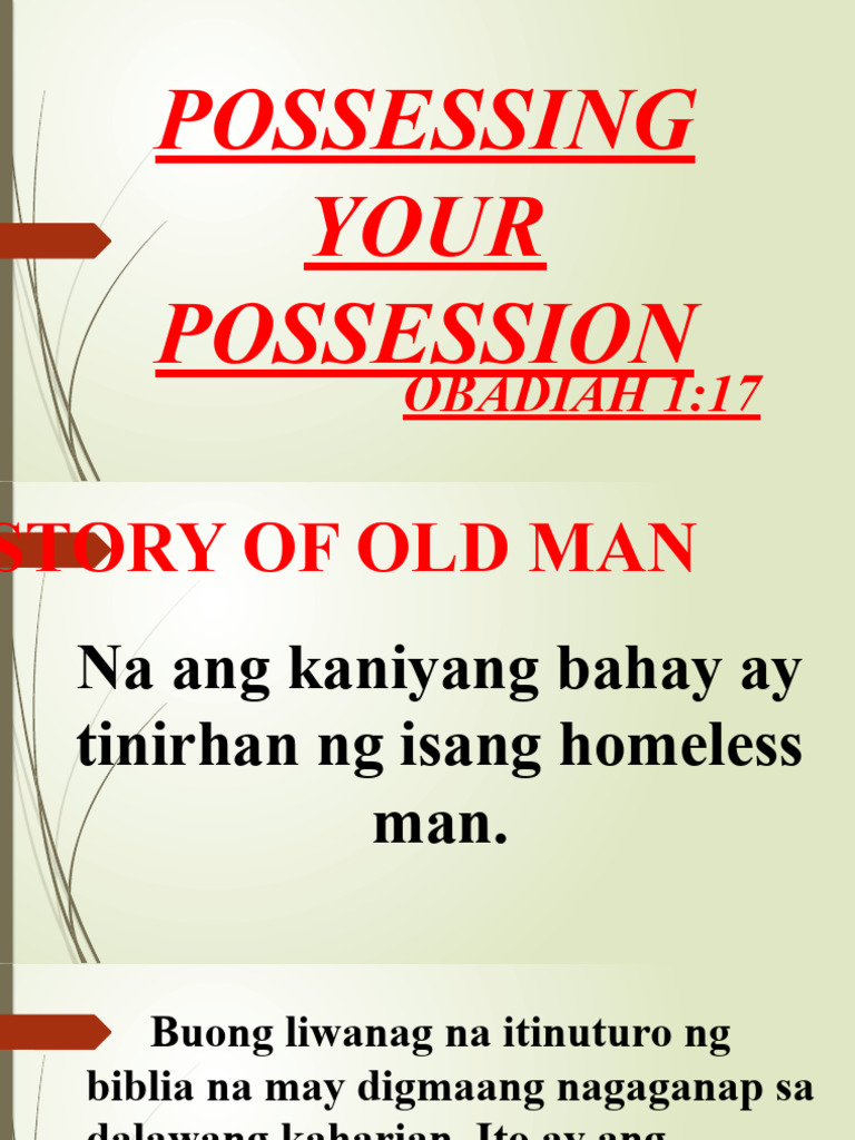 Possessing Your Possession | PDF