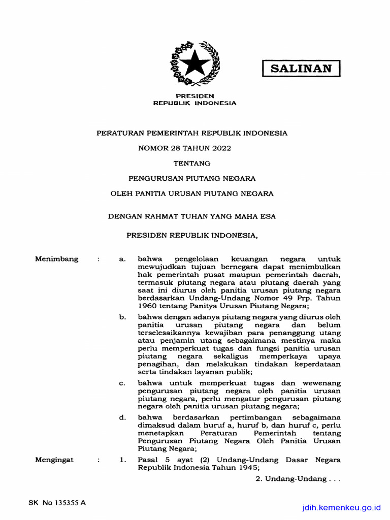 Pengelolaan Piutang Negara 2022 | PDF