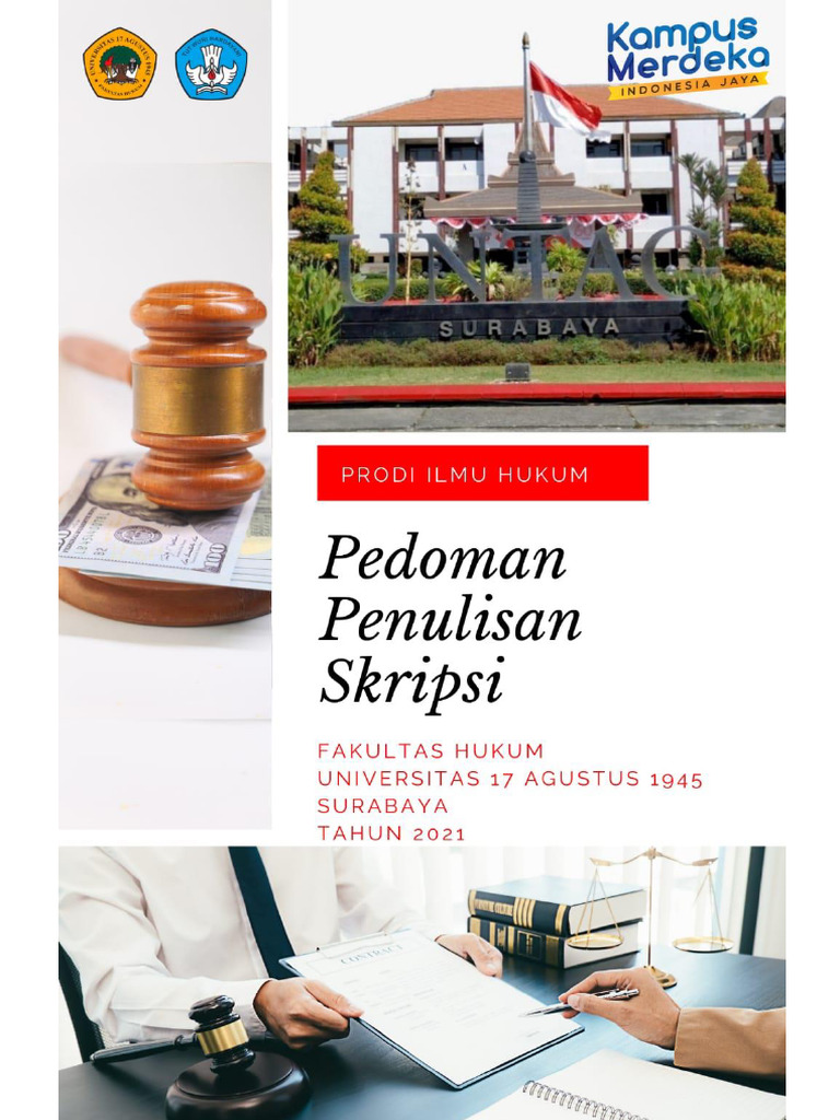 Petunjuk Penulisan Skripsi FH Untag | PDF