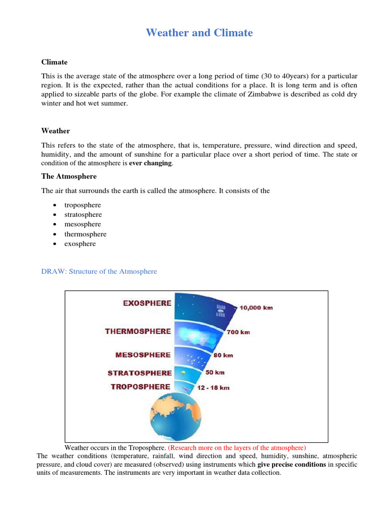 Weather Pt1-Weather Station | PDF | Atmosphere Of Earth | Atmosphere