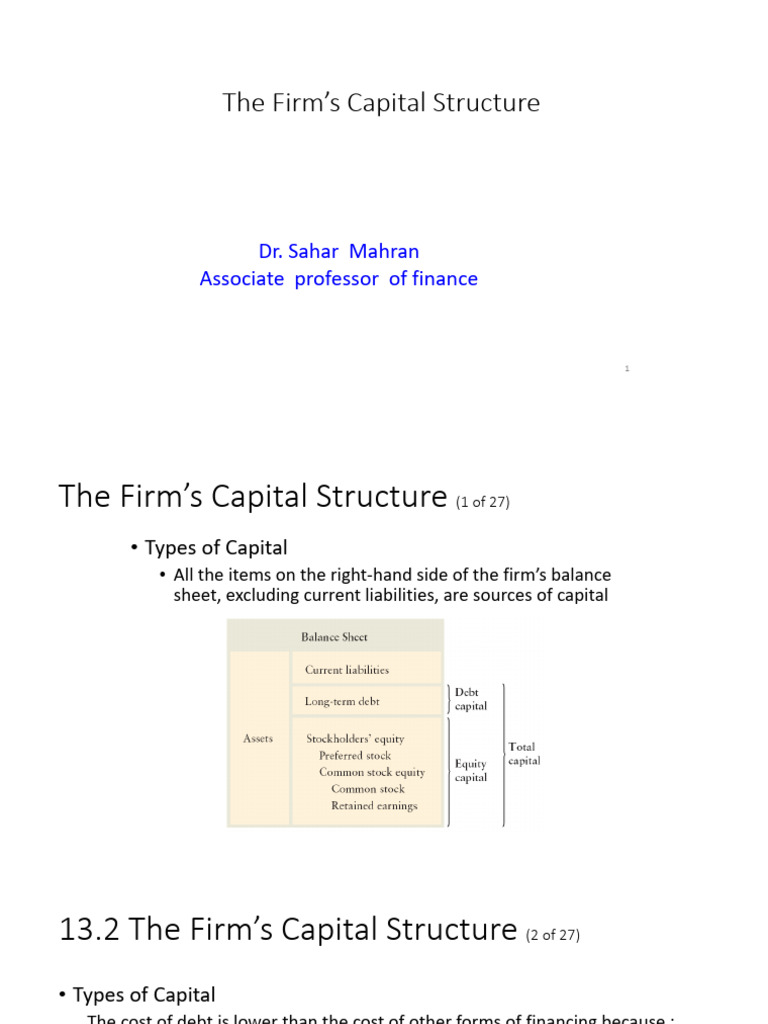 Optimal Capital Structure | PDF | Capital Structure | Cost Of Capital