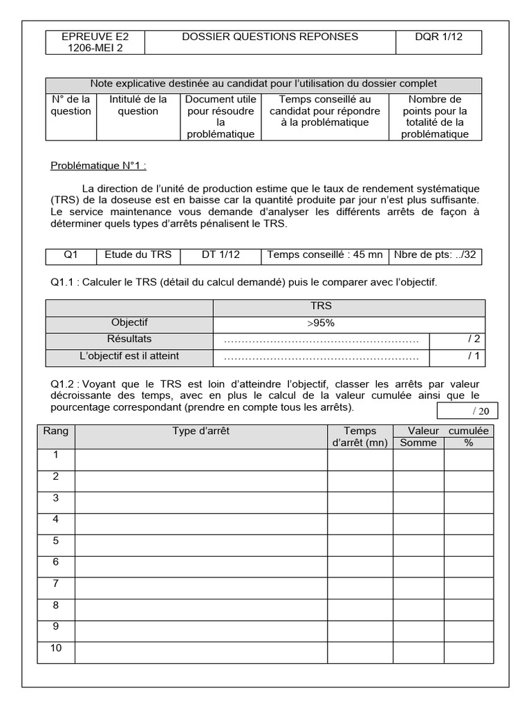 Dossier Questions Réponses | PDF | Génie chimique | Ingénierie mécanique