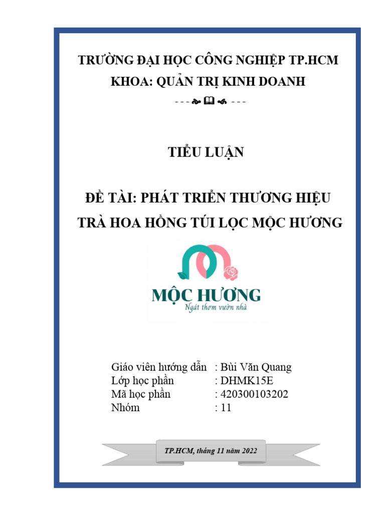 Phat Trien Thuong Hieu TRA | PDF