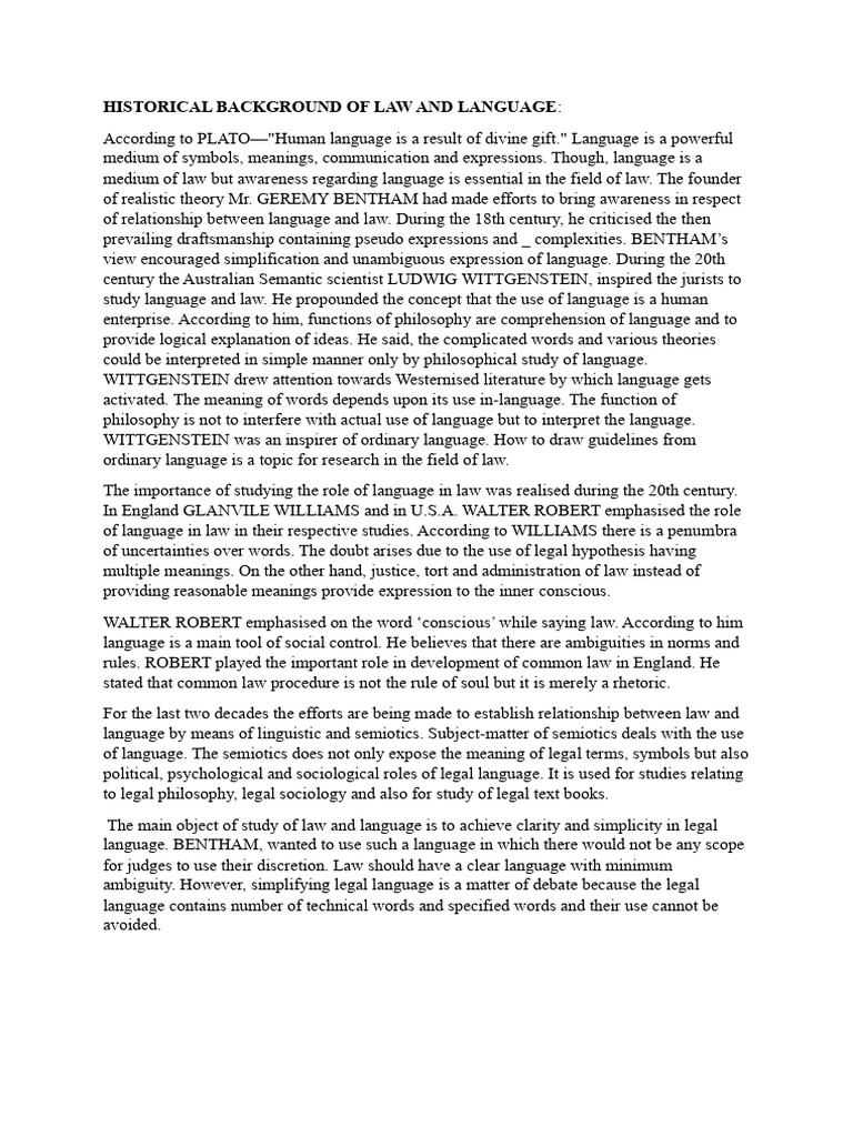 Law & Language | Download Free PDF | Uncertainty | Word