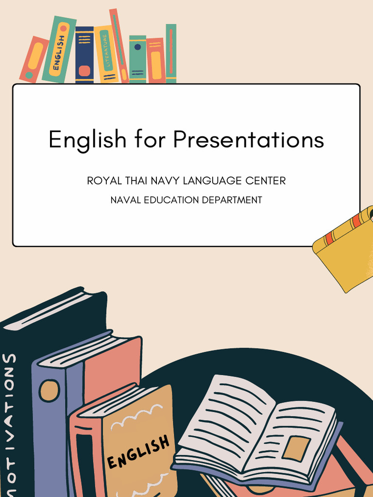 ภาษาอังกฤษเพื่อการนำเสนองาน (English for Presentations) | PDF