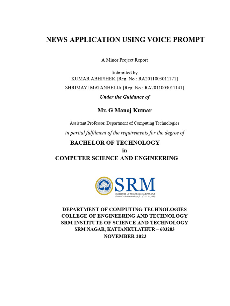 Minor Project Fiii - Merged | PDF | Speech Synthesis | Speech Recognition