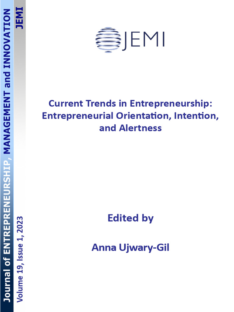 JEMI Vol19 Issue1 2023 | PDF | Entrepreneurship | Science