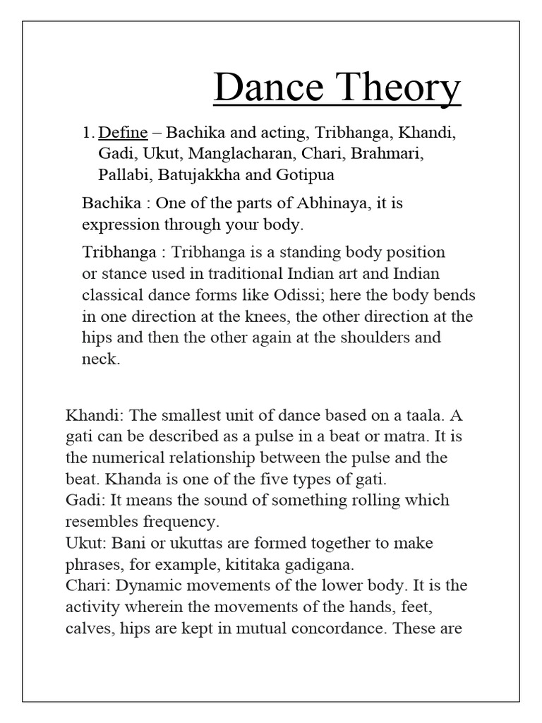 Odissi Dance Theory Explained | PDF | Indian Religions