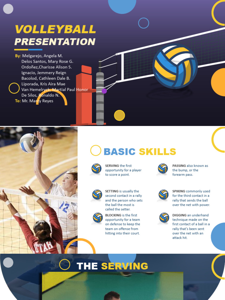 Basic skills | PDF | Volleyball | Athletic Sports