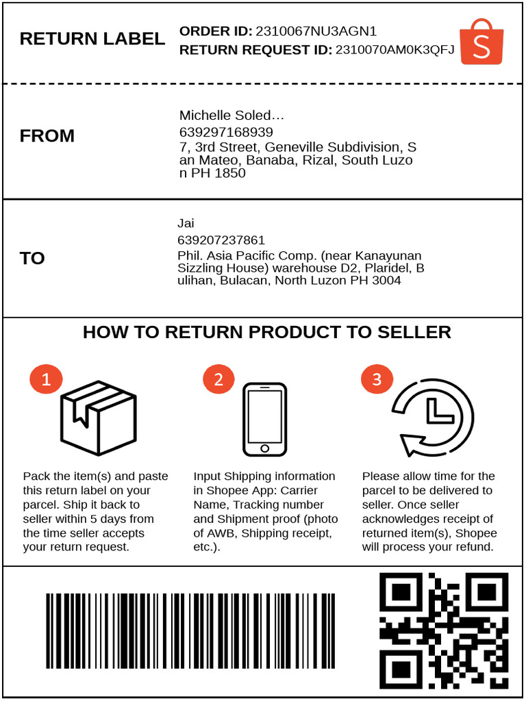 Get Return Label-1696666204084 | PDF