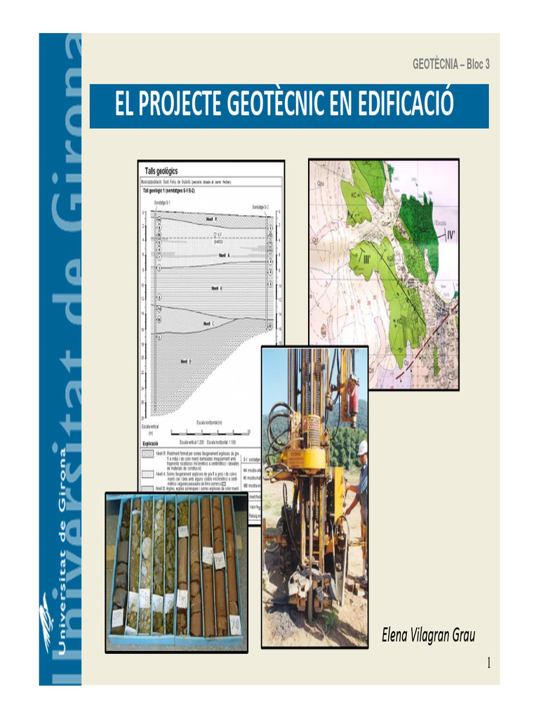 Elaboració Del Projecte Geotècnic - Reconeixement de Camp | PDF