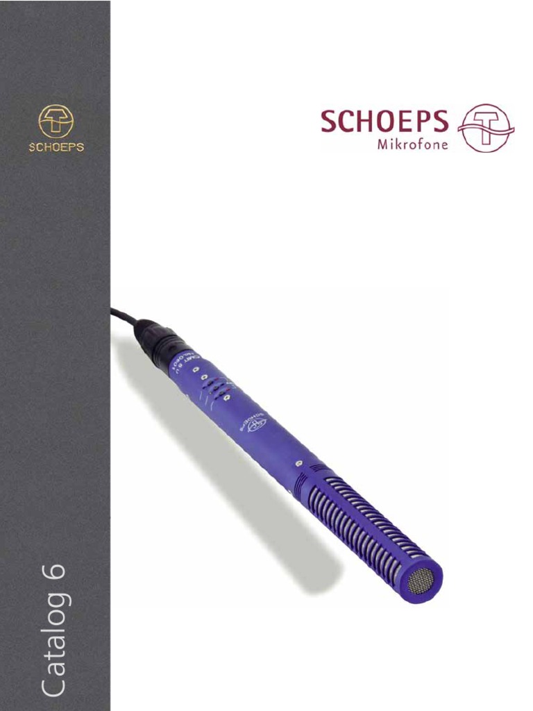 Schoeps - Catalogo 2010 | PDF | Microphone | Sound