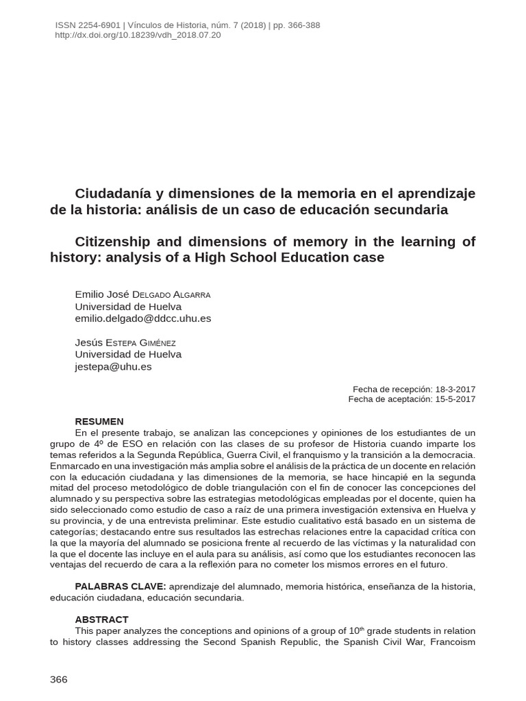02 DELGADO - ALGARRA y ESTEPA 2018 | PDF | Maestros | Enseñando
