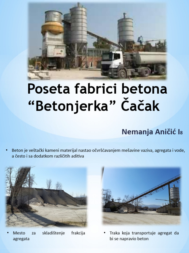 Poseta Fabrici Betona | PDF