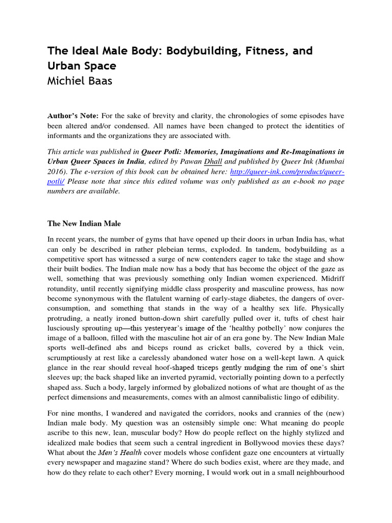 BASS,. The_Ideal_Male_Body_Bodybuilding_Fitness | PDF | Weight Training