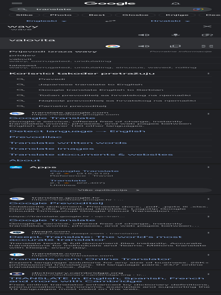 Translate - Google Pretraživanje | PDF