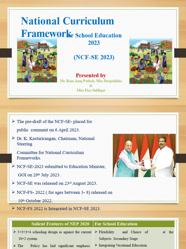 National Curriculum Framework: For School Education 2023 (NCF-SE 2023) | PDF | Curriculum | Literacy
