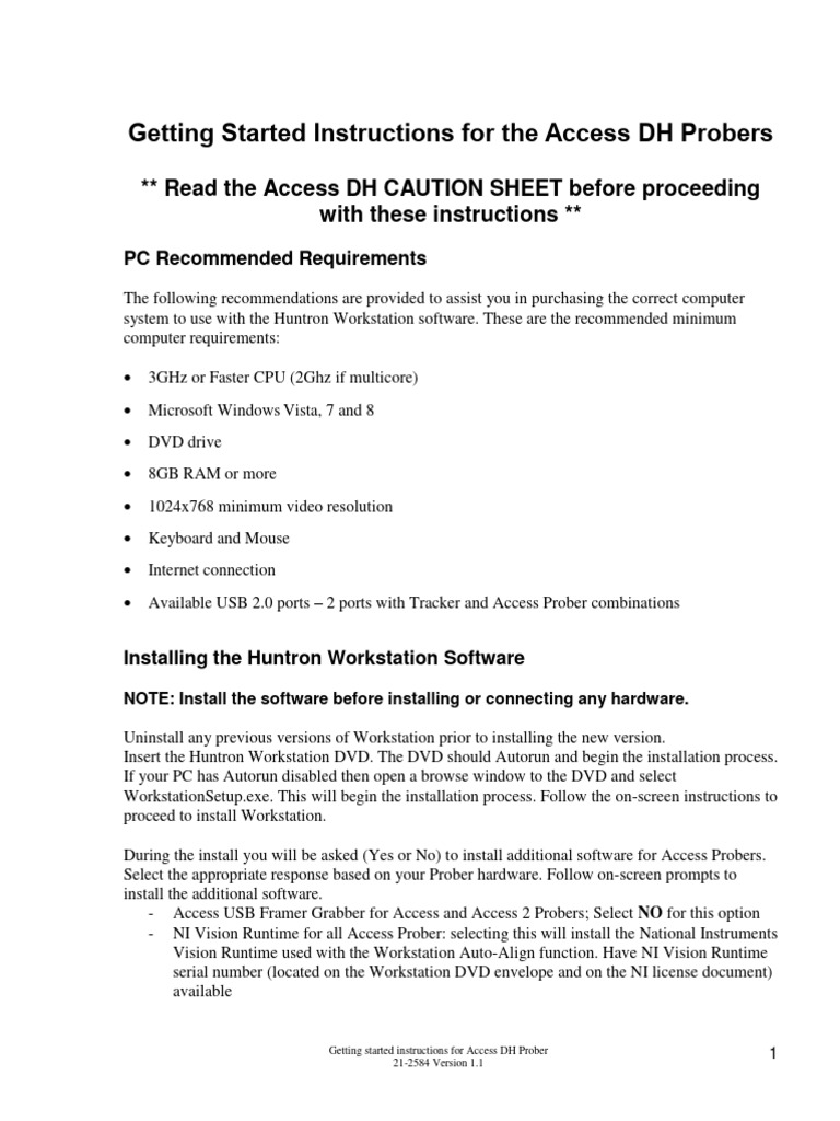 Access DH Getting Started | PDF
