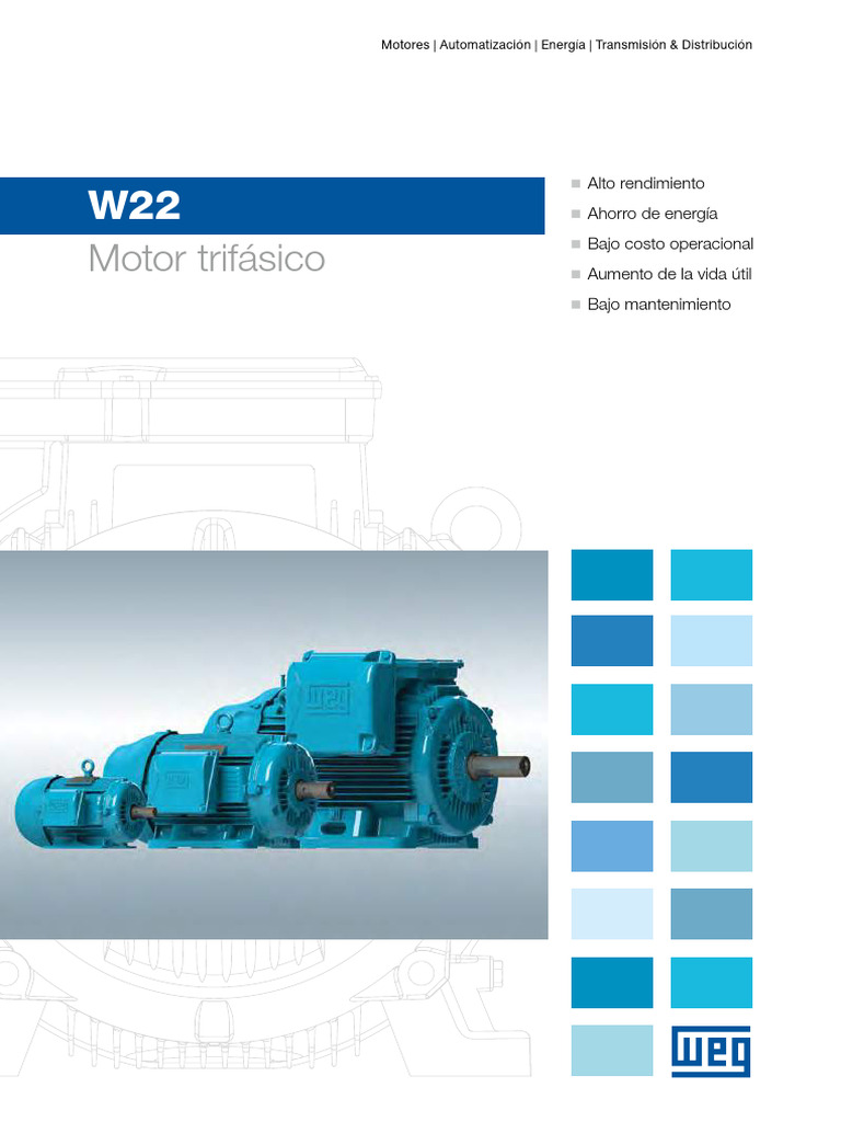 MOTORES WEG-W22-catalogo-espanol-comprimido | PDF | Motores | Uso eficiente de energía