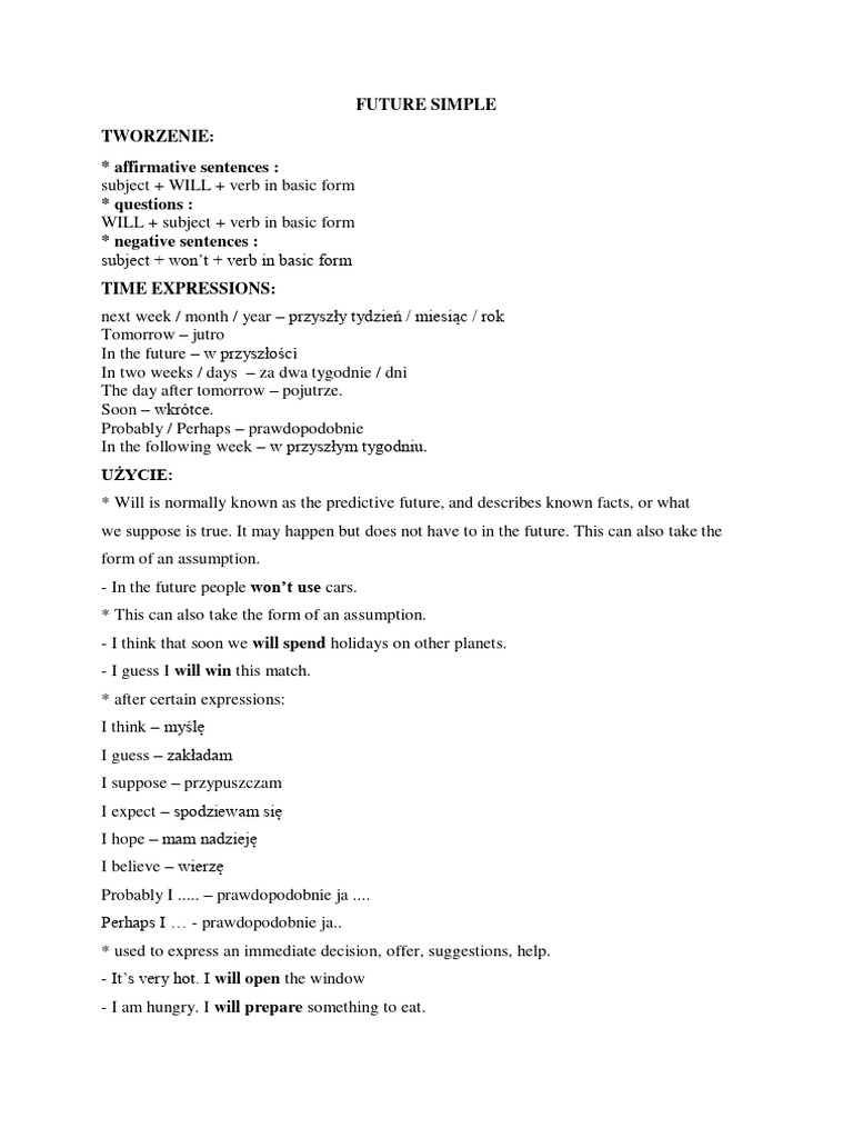 FUTURE SIMPLE&PRESENT PERFECT SIMPLE | PDF | Verb